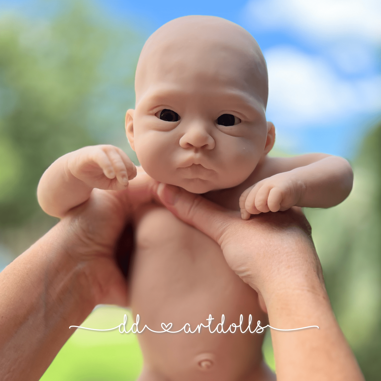 River, awake BLANK Full Body Silicone Doll Kit - DD ArtDolls